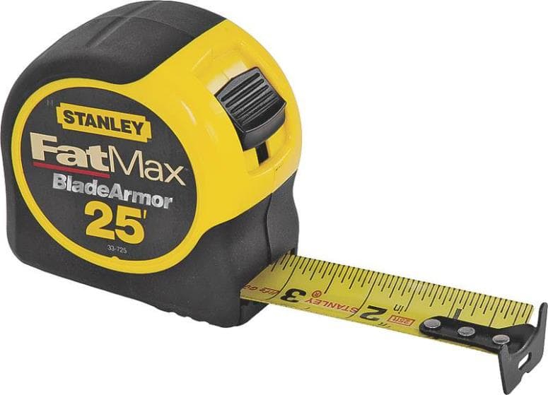 RULER STANLEY 1-1-1/4"X25' FAT MAX 33-725 - National Maintenance Supply ...