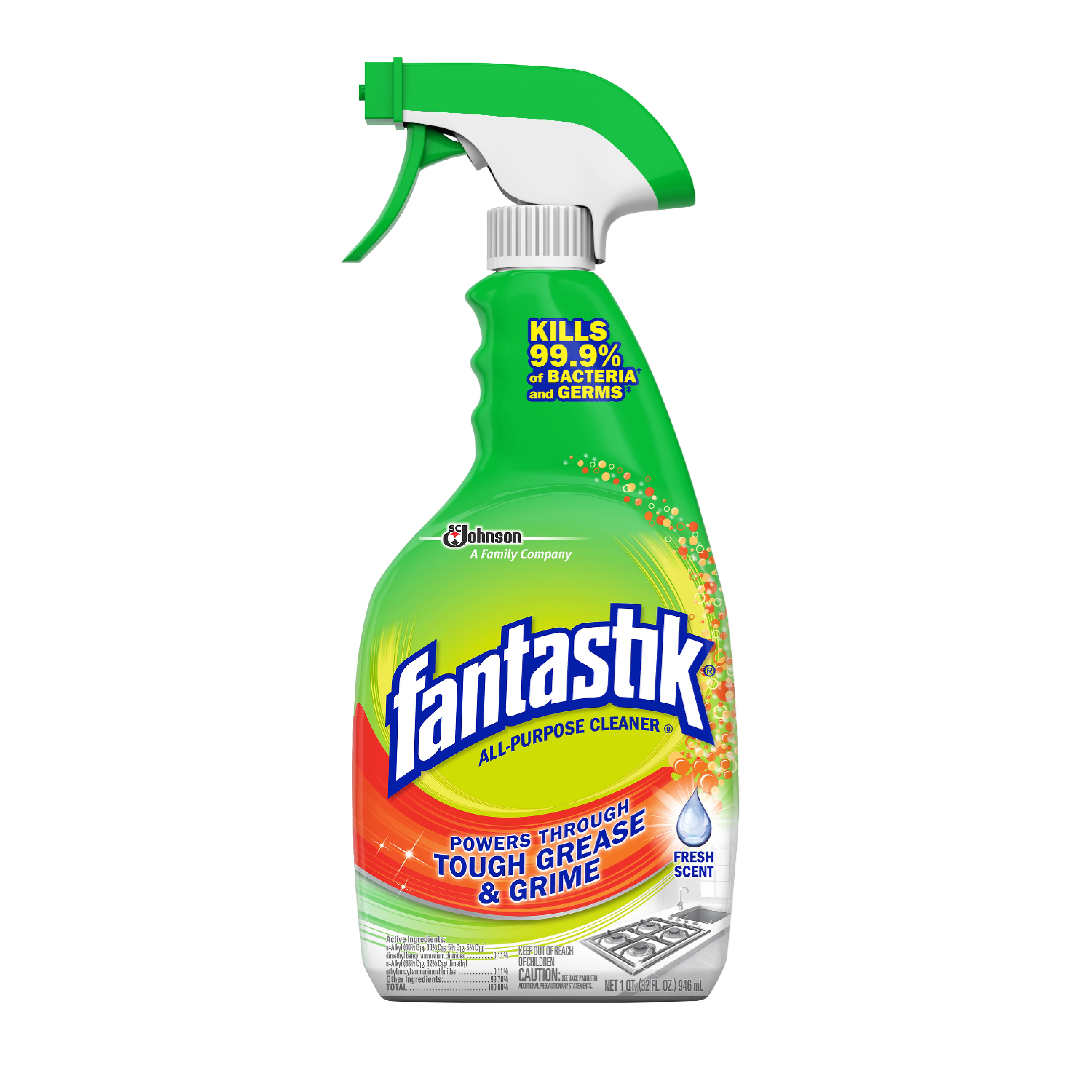 SC JOHNSON PROFESSIONAL FANTASTIK® ALL-PURPOSE CLEANER FRESH SCENT 32OZ ...